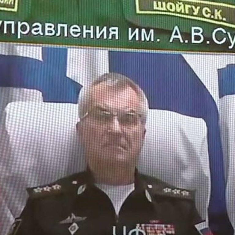 Russian Admiral Viktor Sokolov shown on video call after Ukraine said ...