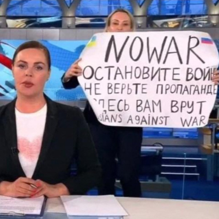 Ukraine war: Russian reporter who protested conflict on live TV handed ...