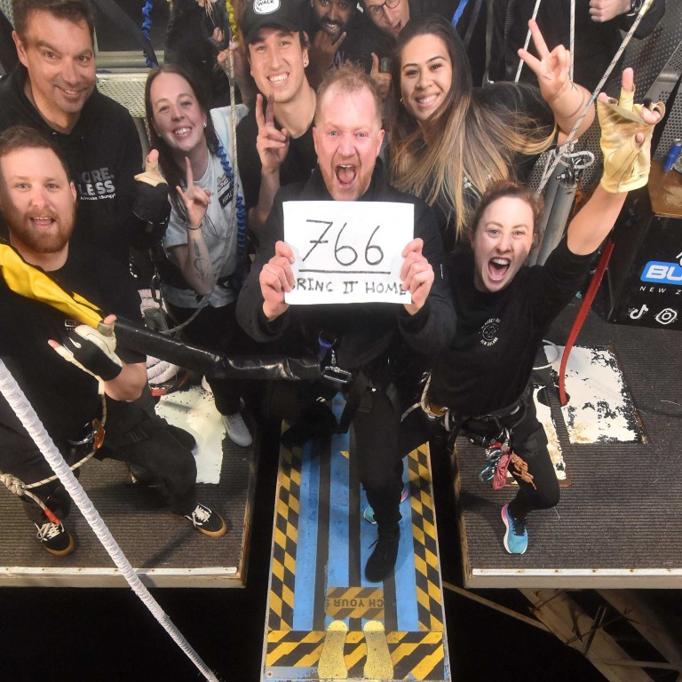 New Zealand man leaps off bridge 941 times in 24 hours to smash bungee ...