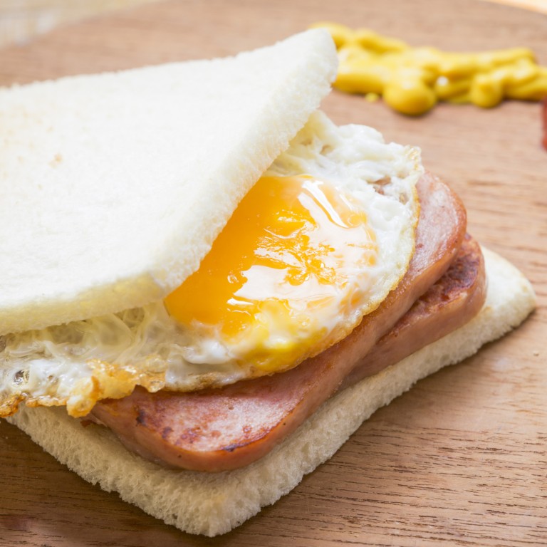 Super spam and egg sandwiches, char siu pork, Sichuan food, dumplings ...