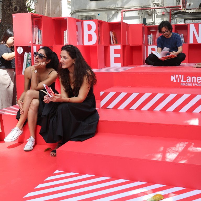 Reviving Hong Kong’s public spaces: bright red bookshelf breathes life ...