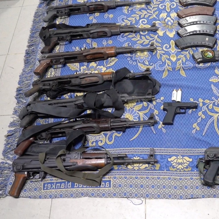 Israeli military shows video of weapons found in Gaza’s al-Shifa ...