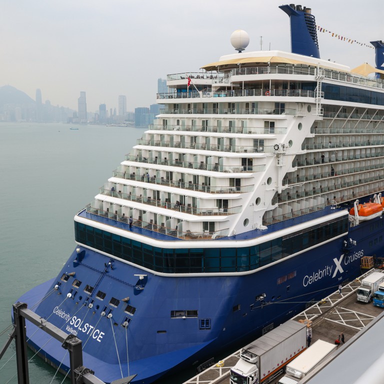 Cruise ship Celebrity Solstice makes maiden voyage to Hong Kong, its ...