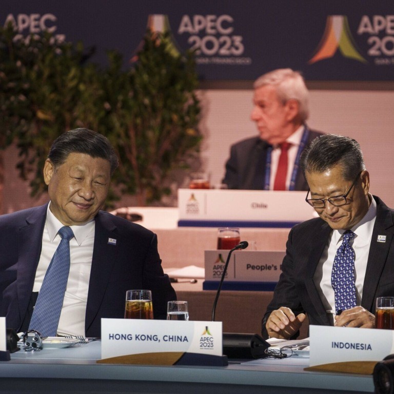 Chinese President Xi Jinping, Hong Kong finance chief Paul Chan chat at ...