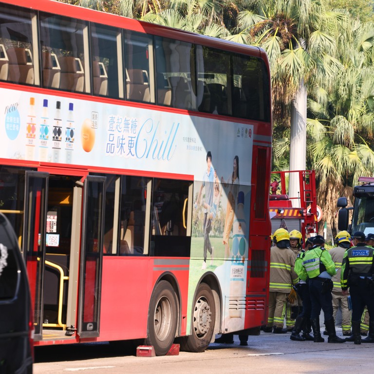 Hong Kong fire engine responding to emergency slams into back of double ...