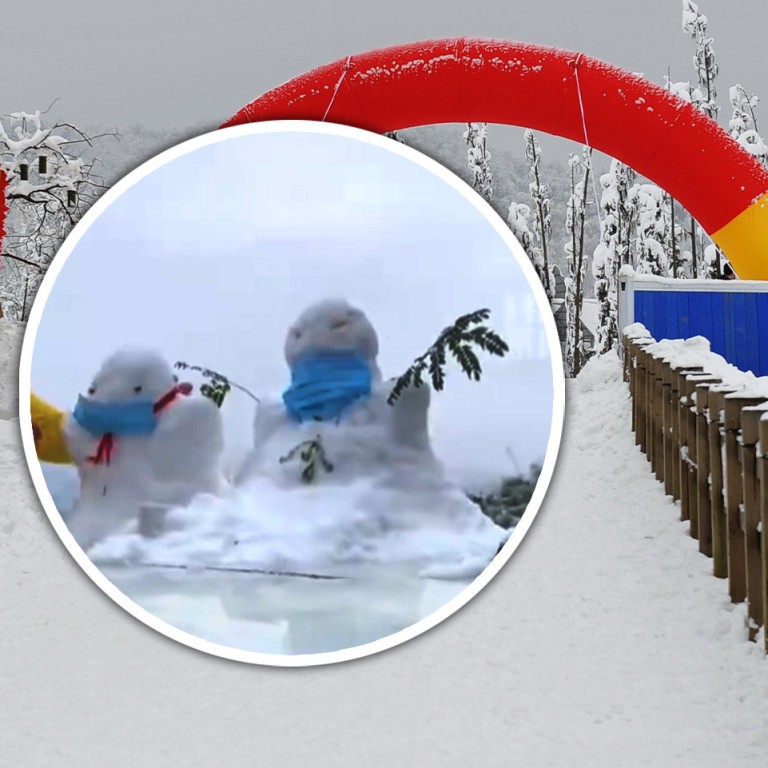 Snow business: China villagers make, sell mini snowmen as car ...