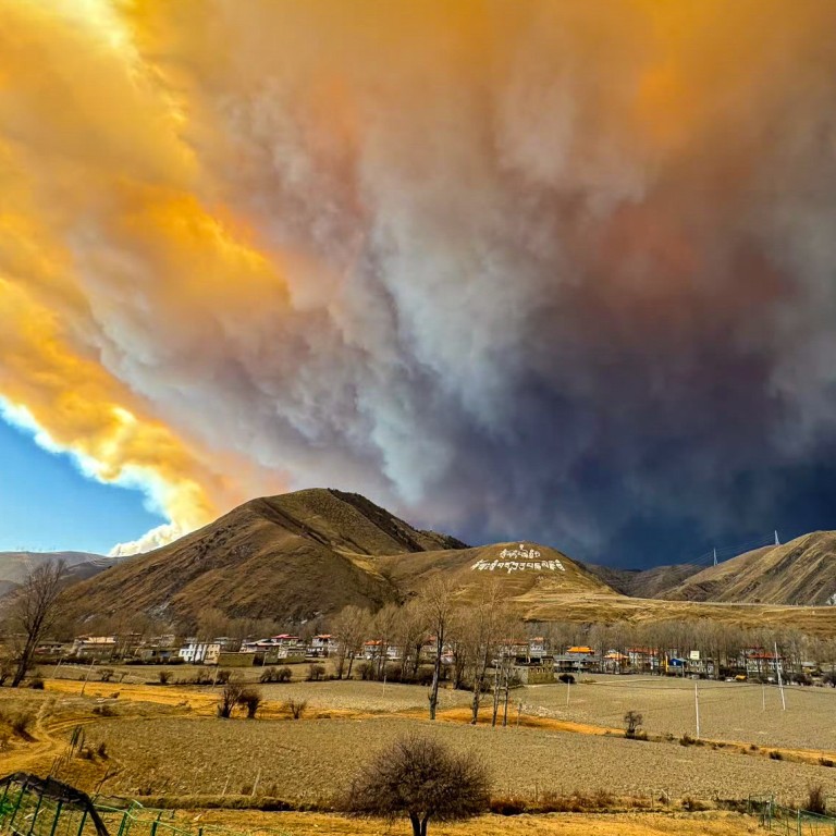 Wildfire rages in southwest China as strong winds and poor visibility ...