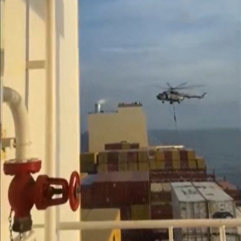 Iran seizes Israel-linked cargo ship with 25 crew in Strait of Hormuz ...