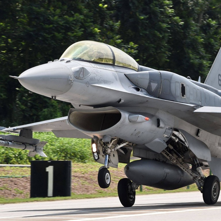 Singapore Air Force F-16 fighter jet crashes at Tengah Air Base after ‘issue’ following take-off ...