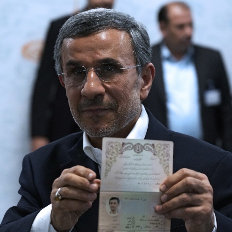Iran’s hardline ex-president Mahmoud Ahmedinejad registers for ...