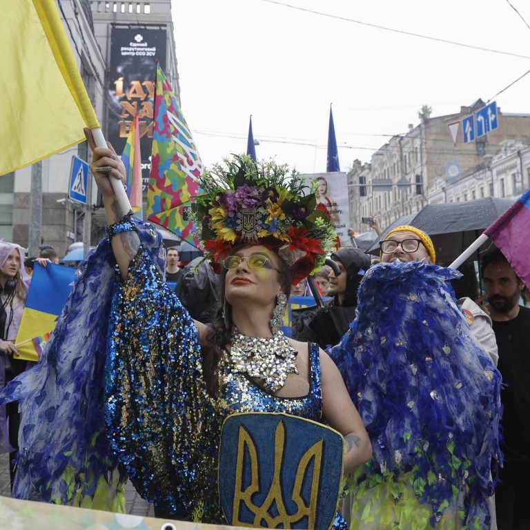 Hundreds gather in Ukraine’s Kyiv for war-shrouded Pride march | South China Morning Post