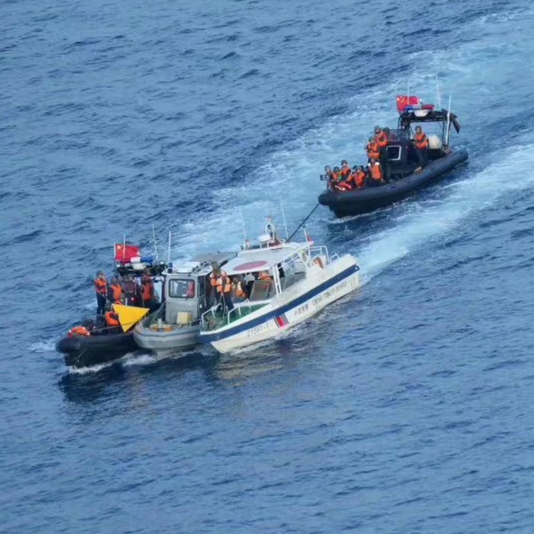 South China Sea: photos show Chinese coastguard encircled, boarded ...
