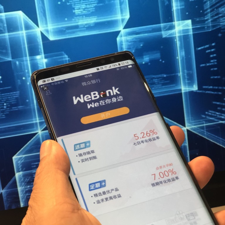 Tencent-backed online lender WeBank gets green light to set up fintech ...