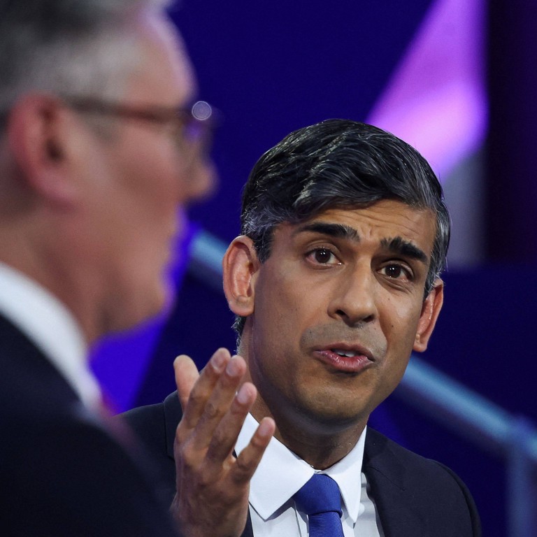 Rishi Sunak and Keir Starmer clash in final TV debate before UK election | South China Morning Post