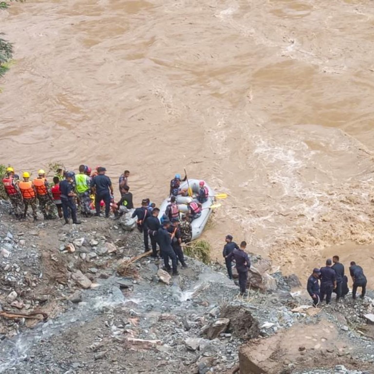 Nepal landslide sweeps 2 buses into swollen river, 51 missing | South ...