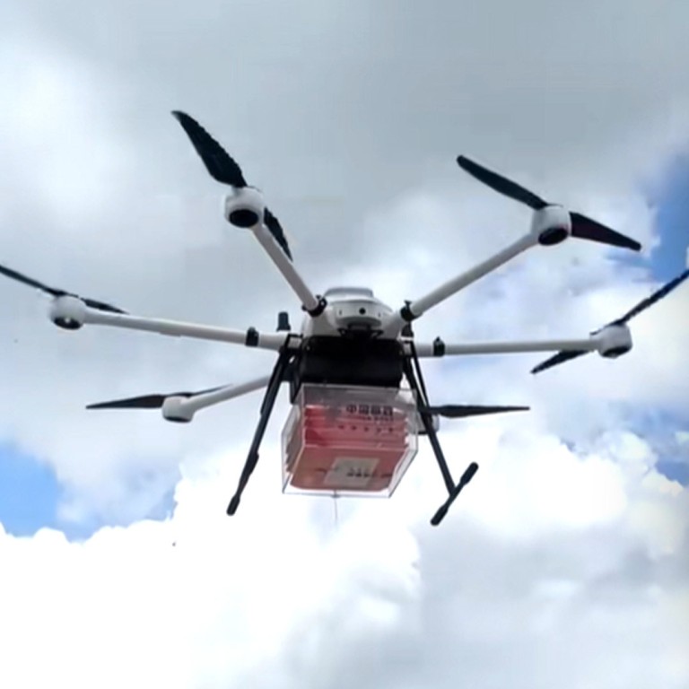 Signed, sealed, delivered by drone, China students excited by flying ...