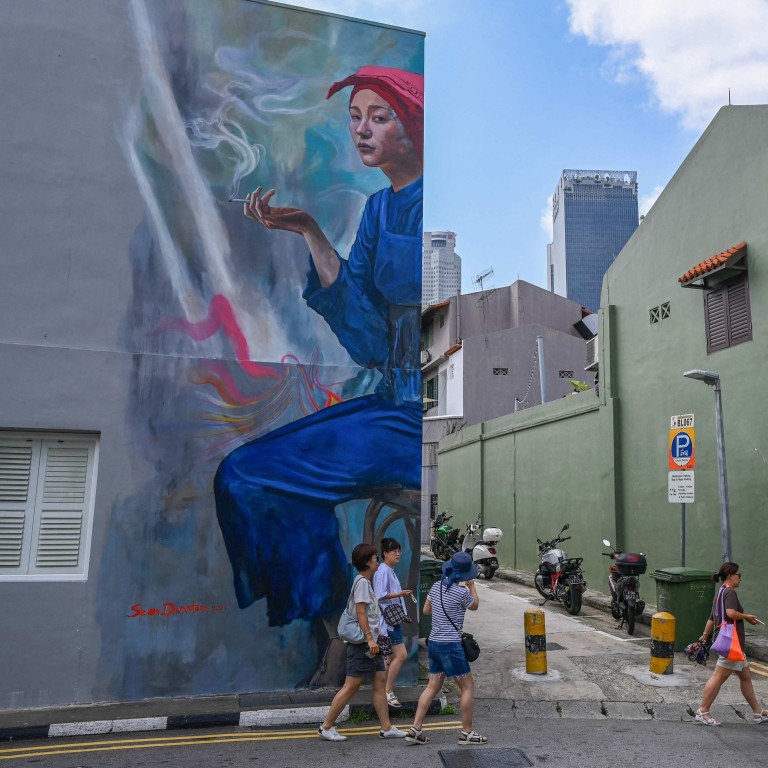Does Singapore need to review art approval? Samsui mural, Raffles ...