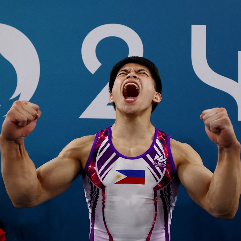 ‘Overwhelmed’ Carlos Yulo wins historic gymnastics Olympic gold for the ...