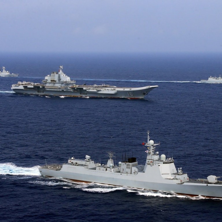 Chinese warship the Liaoning sails through Miyako Strait on way to ...
