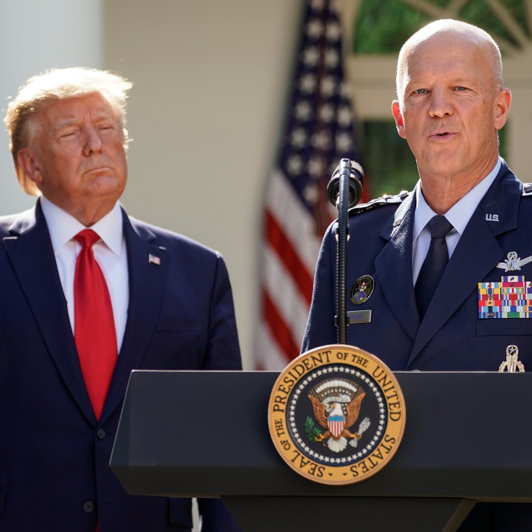 US President Donald Trump launches new Pentagon space warfare command ...