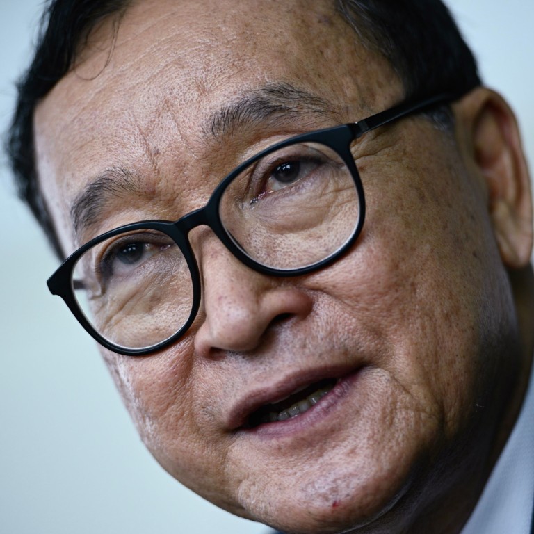 Cambodia’s exiled opposition leader Sam Rainsy barred from flying to ...