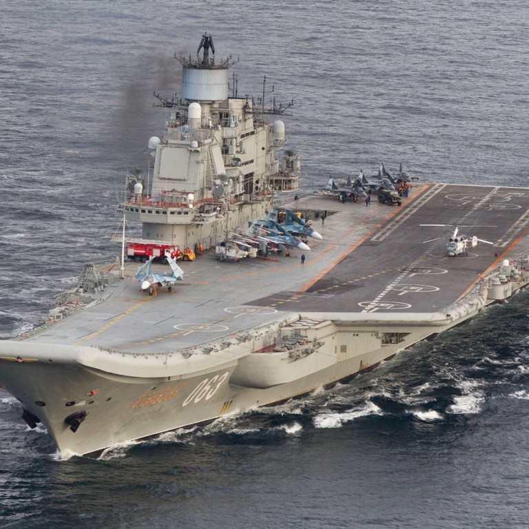 Fire breaks out on Russian aircraft carrier Admiral Kuznetsov | South ...