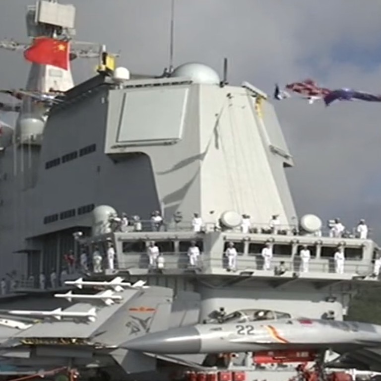 First made-in-China aircraft carrier, the Shandong, officially enters ...