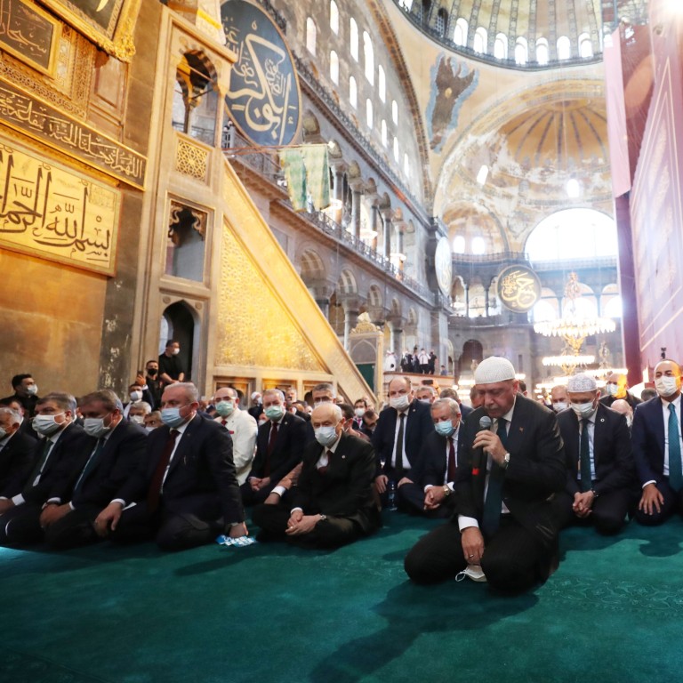 Muslim prayers in Turkey’s Hagia Sophia for first time in 86 years ...