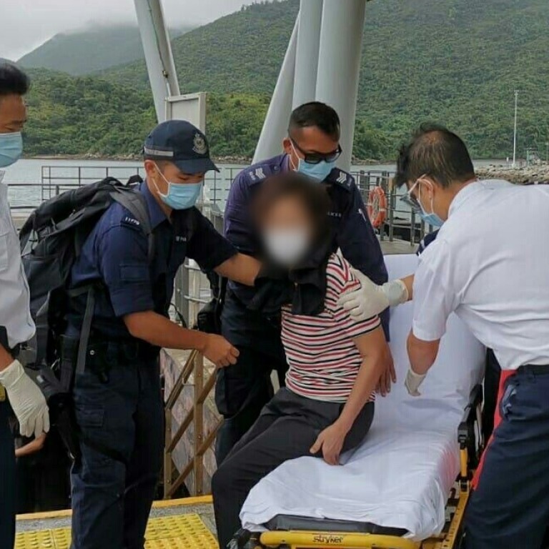Camper and 70-year-old mum rescued after being trapped on remote island ...