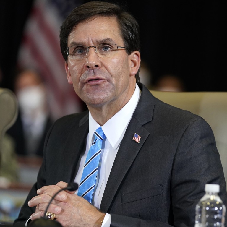 US-China relations: Mark Esper urges allies to help counter China in ...