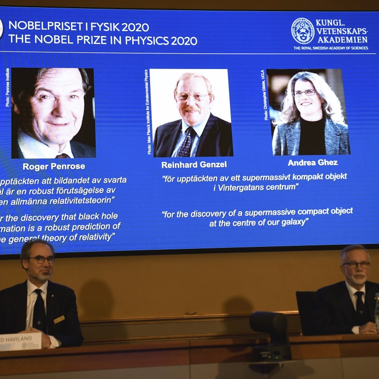 Nobel Prize in Physics divided between Roger Penrose, Reinhard Genzel ...