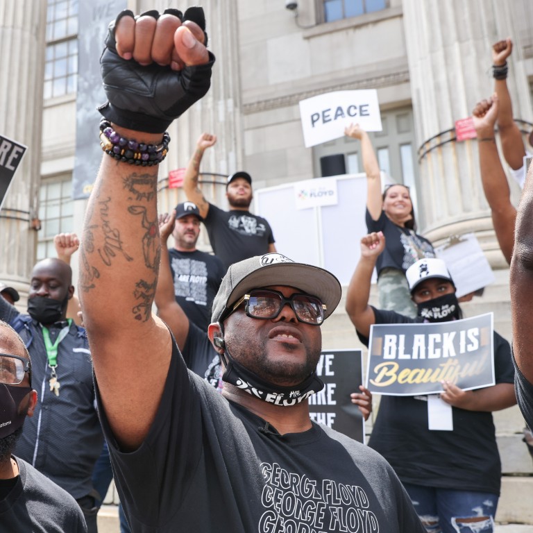 George Floyd’s family and activists hold rally to mark one-year ...