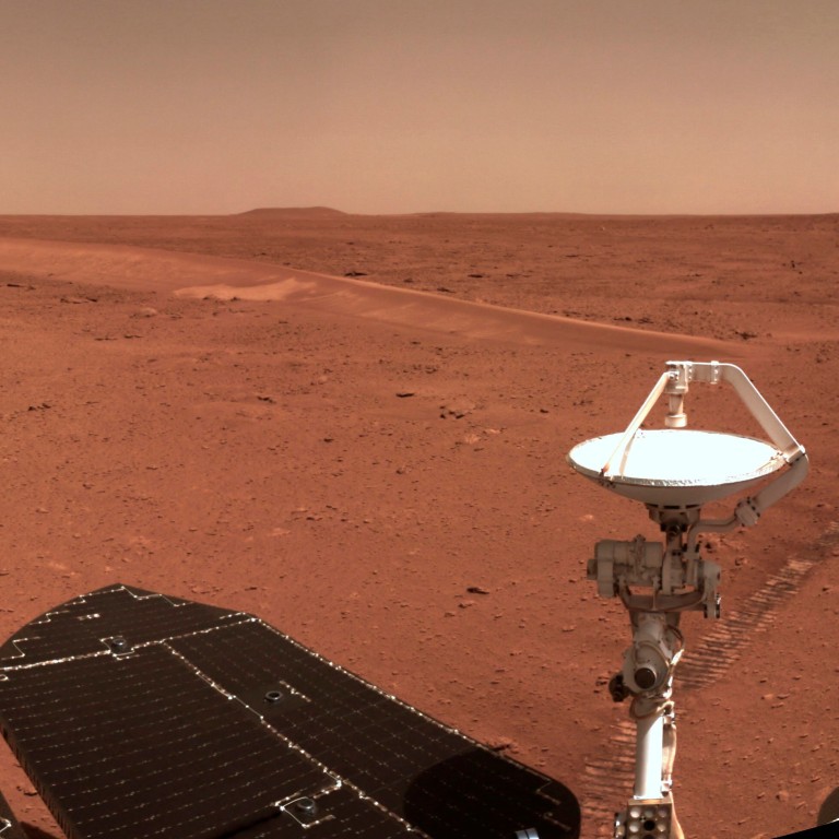 China’s Zhu Rong rover zooms in on rocks in Mars space mission | South ...