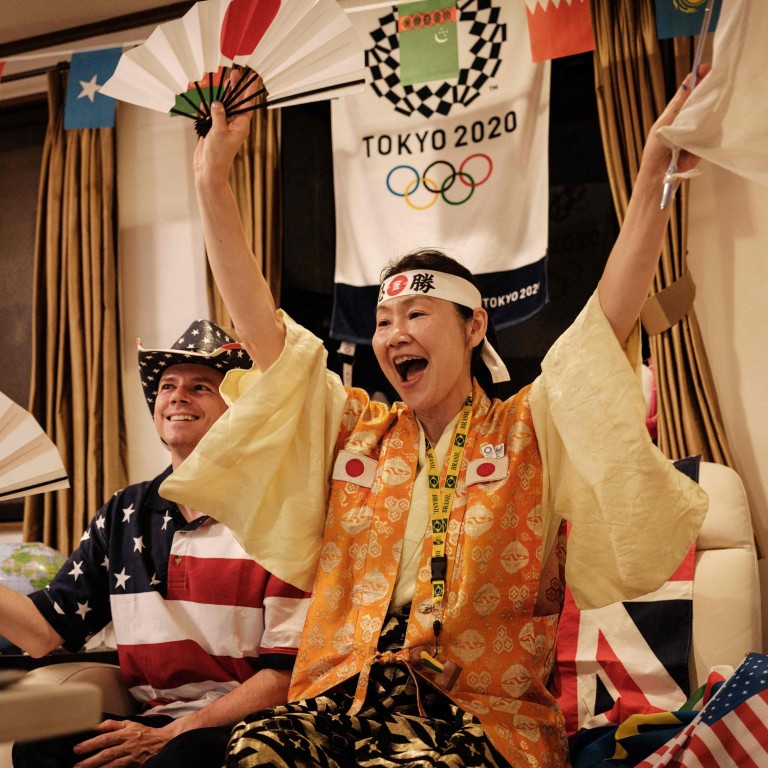Olympic superfan gets creative in cheering on coronavirus-hit Tokyo ...