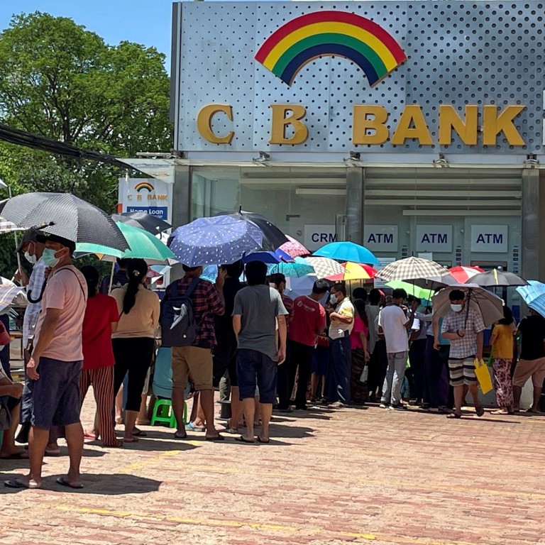 Myanmar’s currency plunges 60 per cent in a month, with junta powerless ...