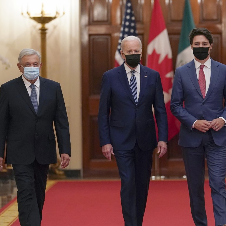 ‘Three Amigos’ at White House for first US-Mexico-Canada summit in five ...