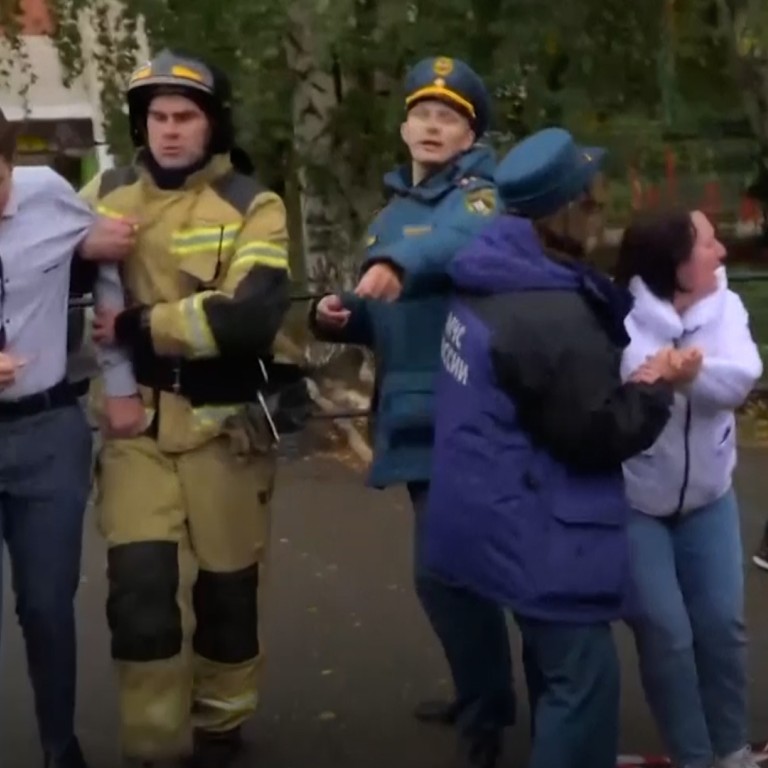 Swastika-wearing gunman kills 15 at Russian school, before shooting ...