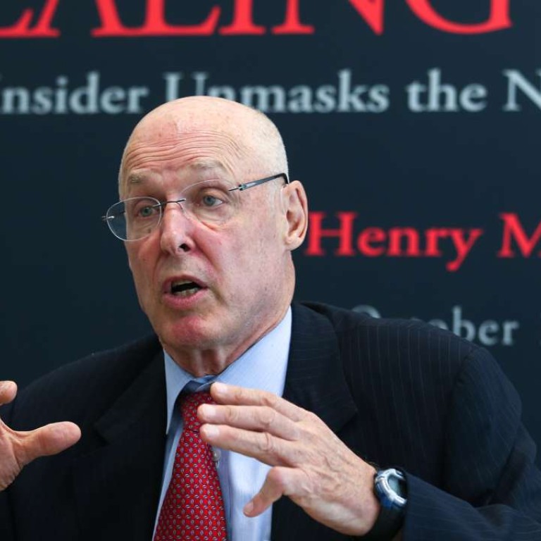Rising China to test US on global security, Henry Paulson says | South ...