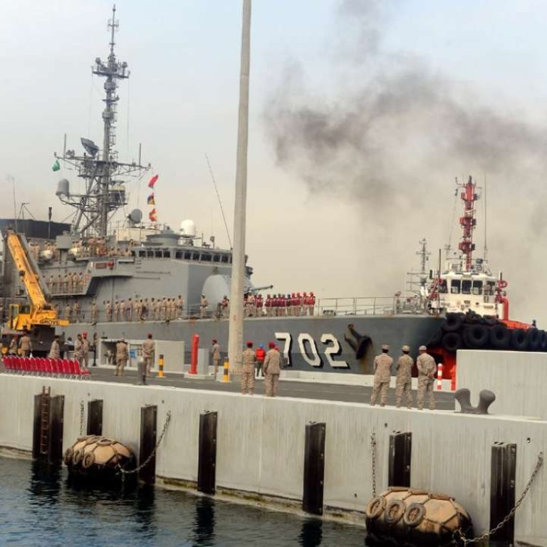 Watch: video emerges of suicide bomb boat ramming Saudi warship | South ...