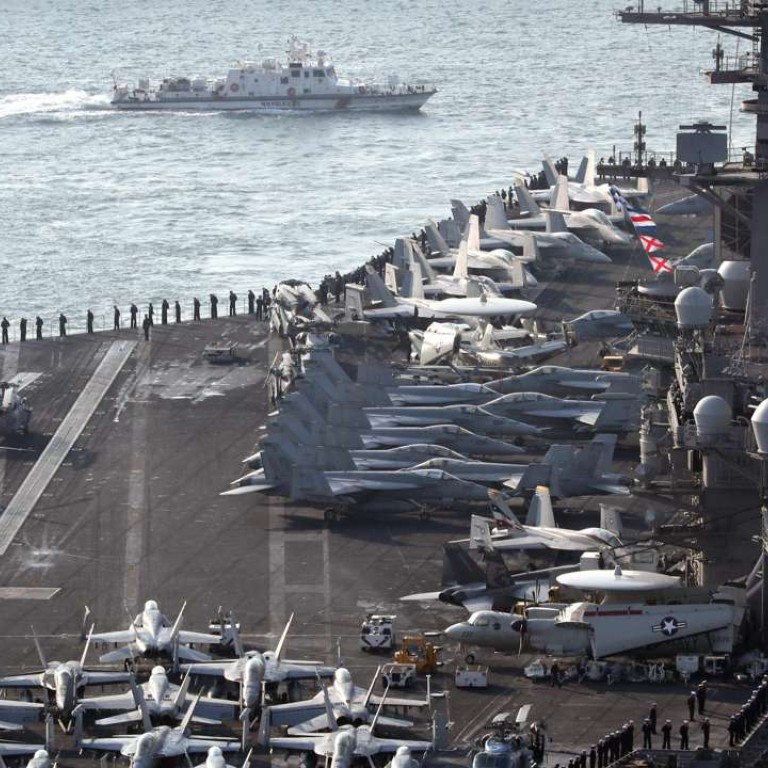 Us Aircraft Carrier Carl Vinson In South Korea For Show Of Force