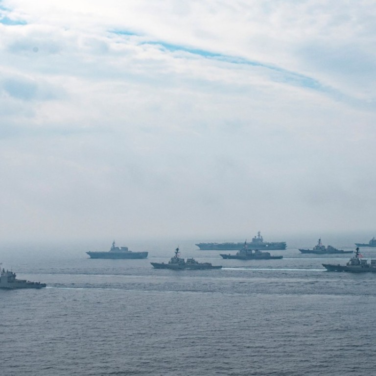 Two US carrier strike groups, Japanese destroyers in massive show of ...