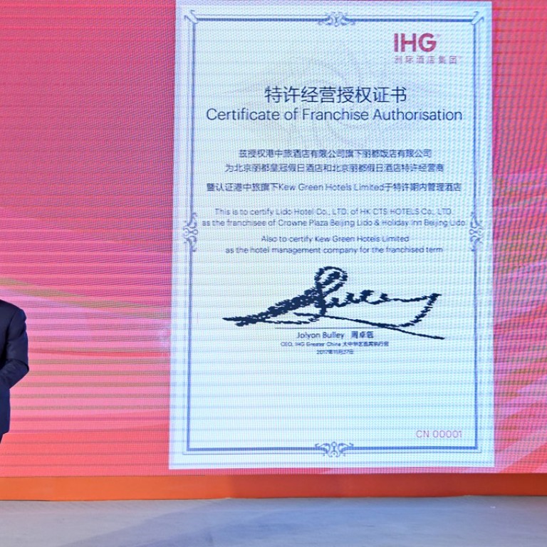 IHG Hotels extends franchise model in China to Crowne Plaza brand as it ...