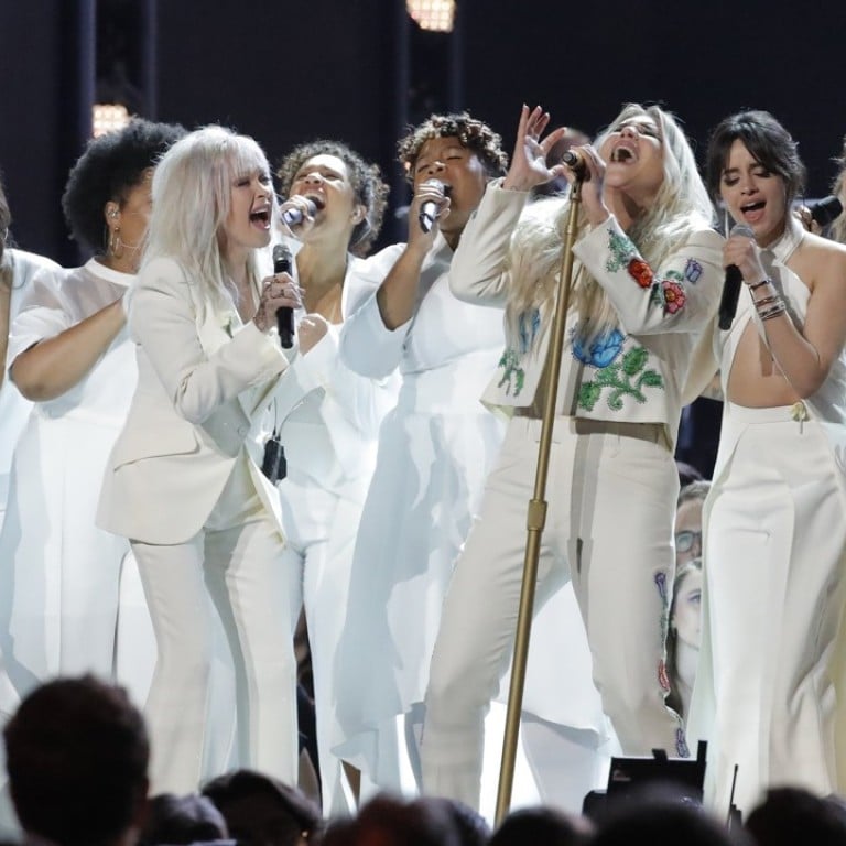 Time’s Up: tearful Kesha’s rallying cry to women at ‘white rose ...
