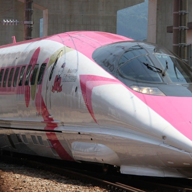 All aboard Hello Kitty: pink bullet train debuts in Japan | South China ...