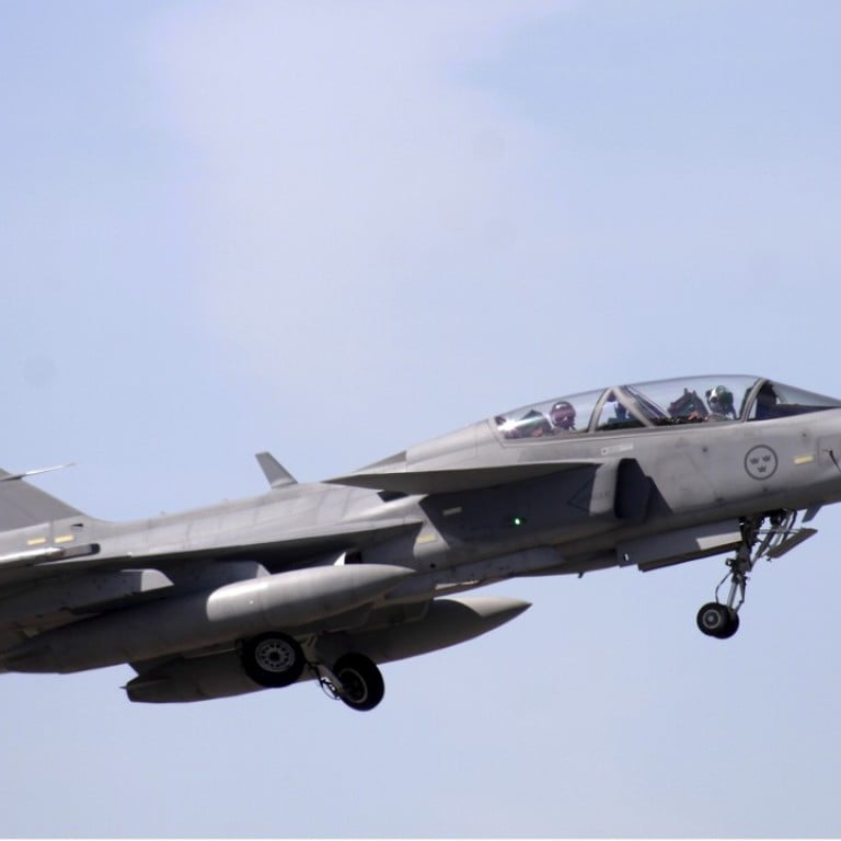 Pilot survives after Swedish fighter jet brought down by flock of birds ...