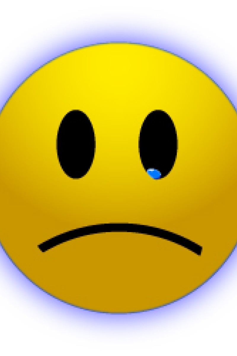 Moving Crying Face Emoticon