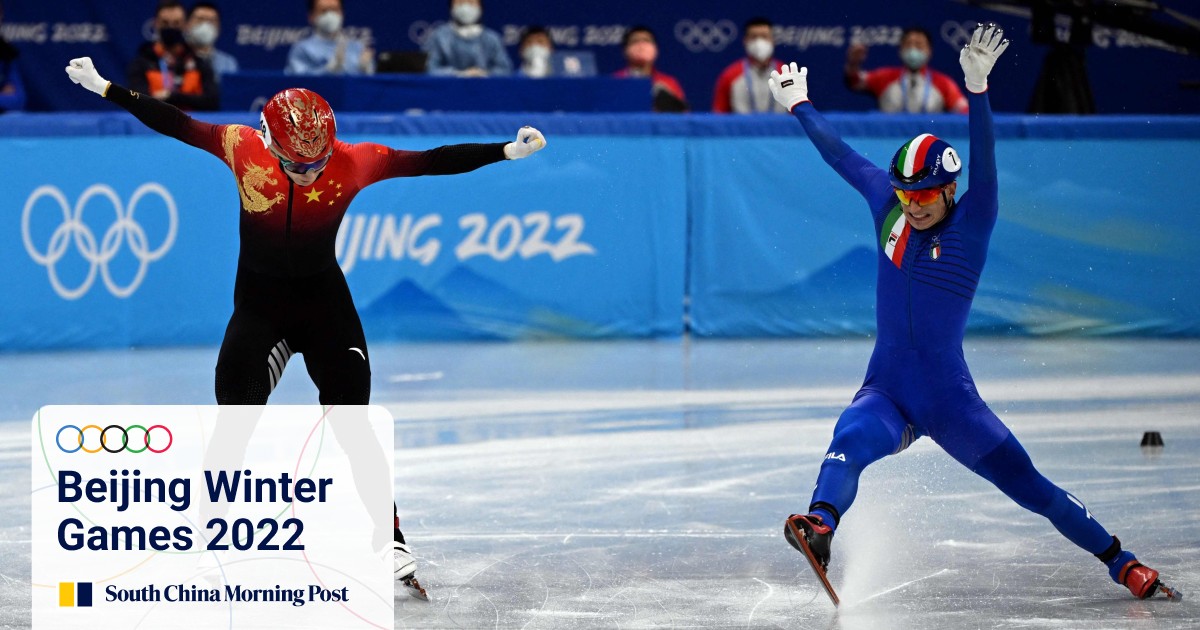 Winter Olympics: Chinese speed skaters cry, hug and laugh after ...