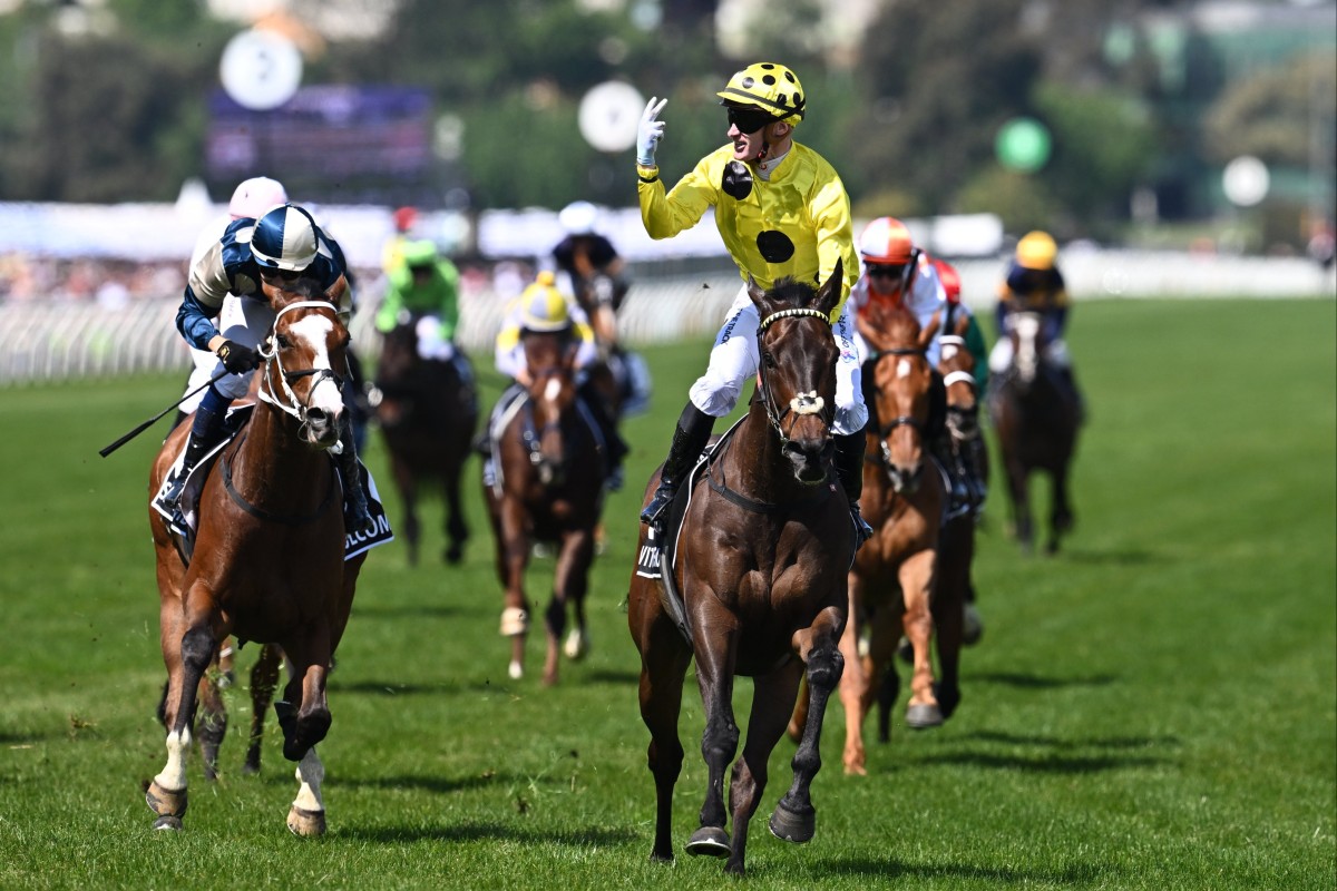 Melbourne Cup: Without A Fight wins as jockey Mark Zahra celebrates ...