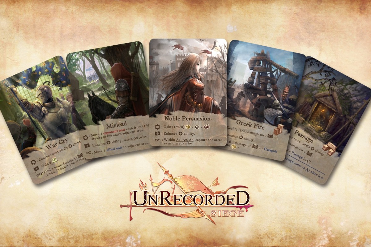 HK-made tabletop game ‘Unrecorded Siege’ launched its Kickstarter today ...