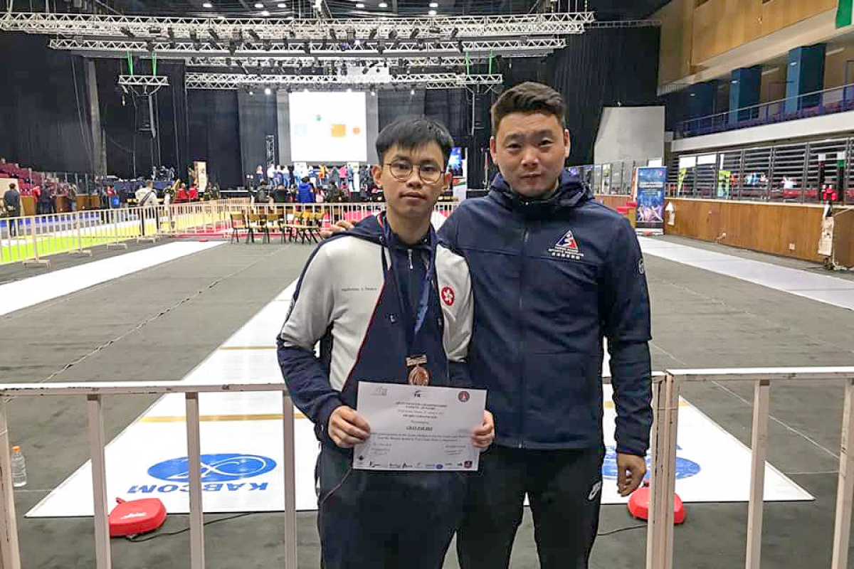 HK fencer Paco Chan clinches bronze in cadet men's foil at Asian Junior ...